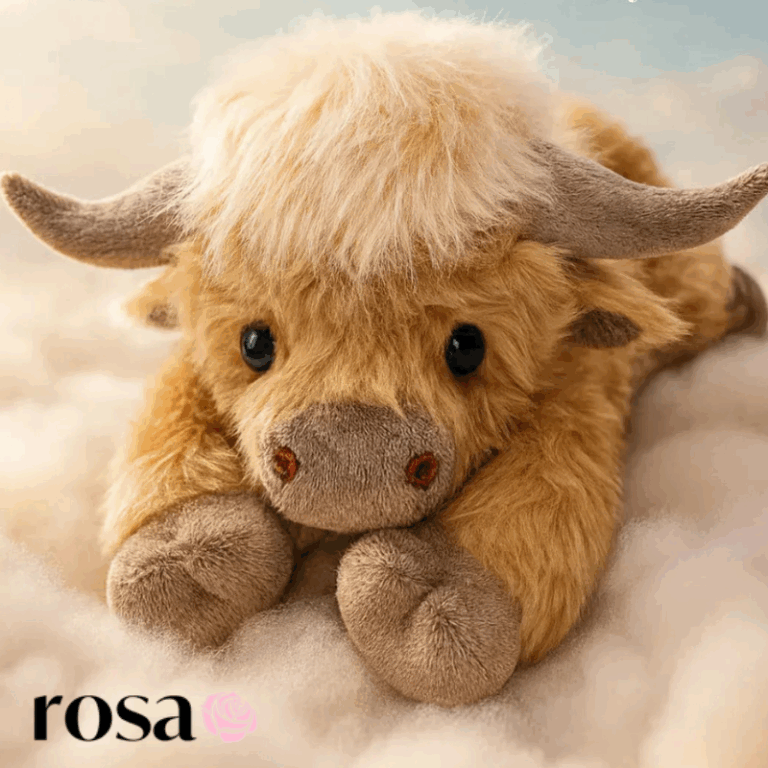 Rosa Weighted Cow Plush